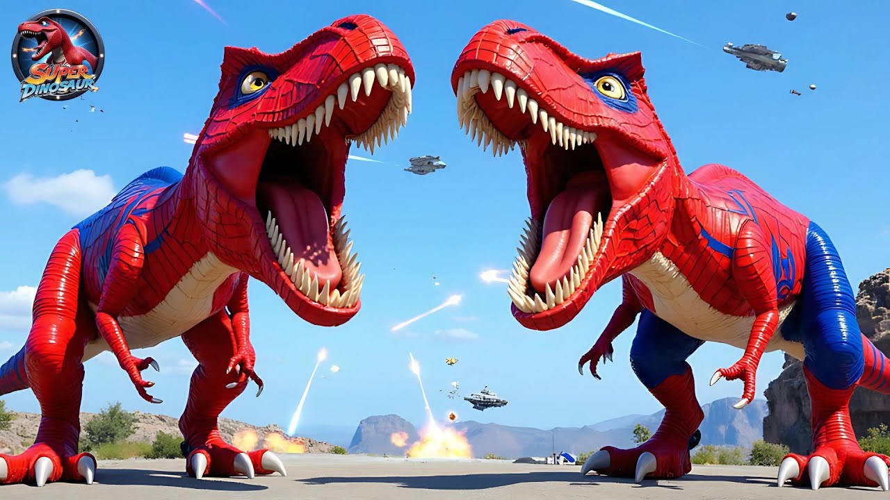 Survival Fight: Dealpool T-Rex vs the Deadly Pack of T-Rexes! ⚔️🦖 - YouTube