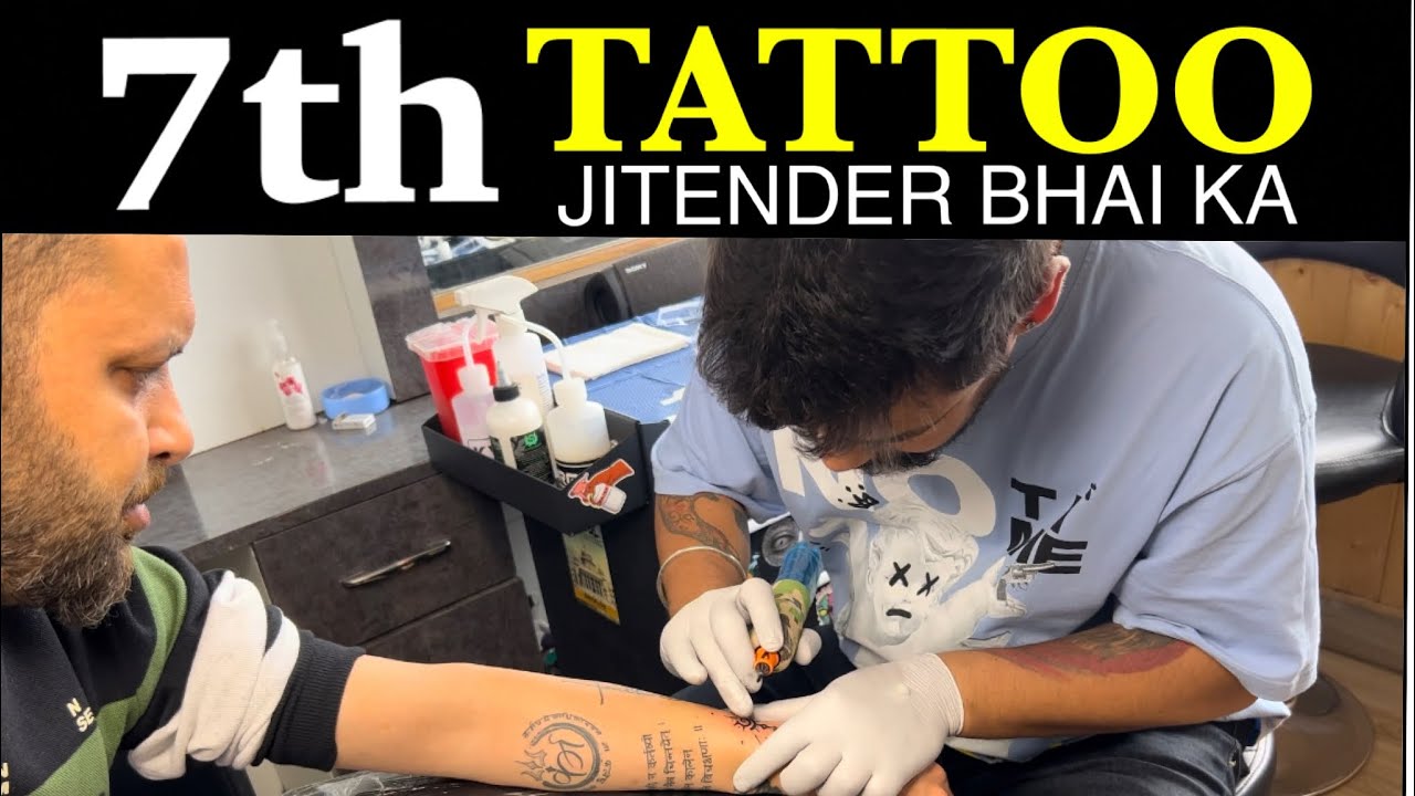 7th tattoo of Jitender bhaiya ️ #tattoo #tatzbyjerry #Hq #headquarters ...