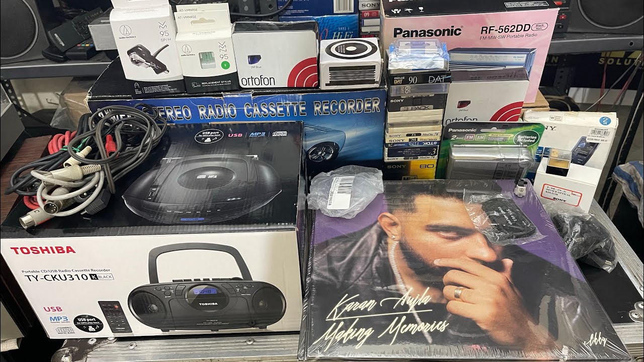 Radio Cartridge Blank Minidisc Taperecorder LP Record Lens Record ...