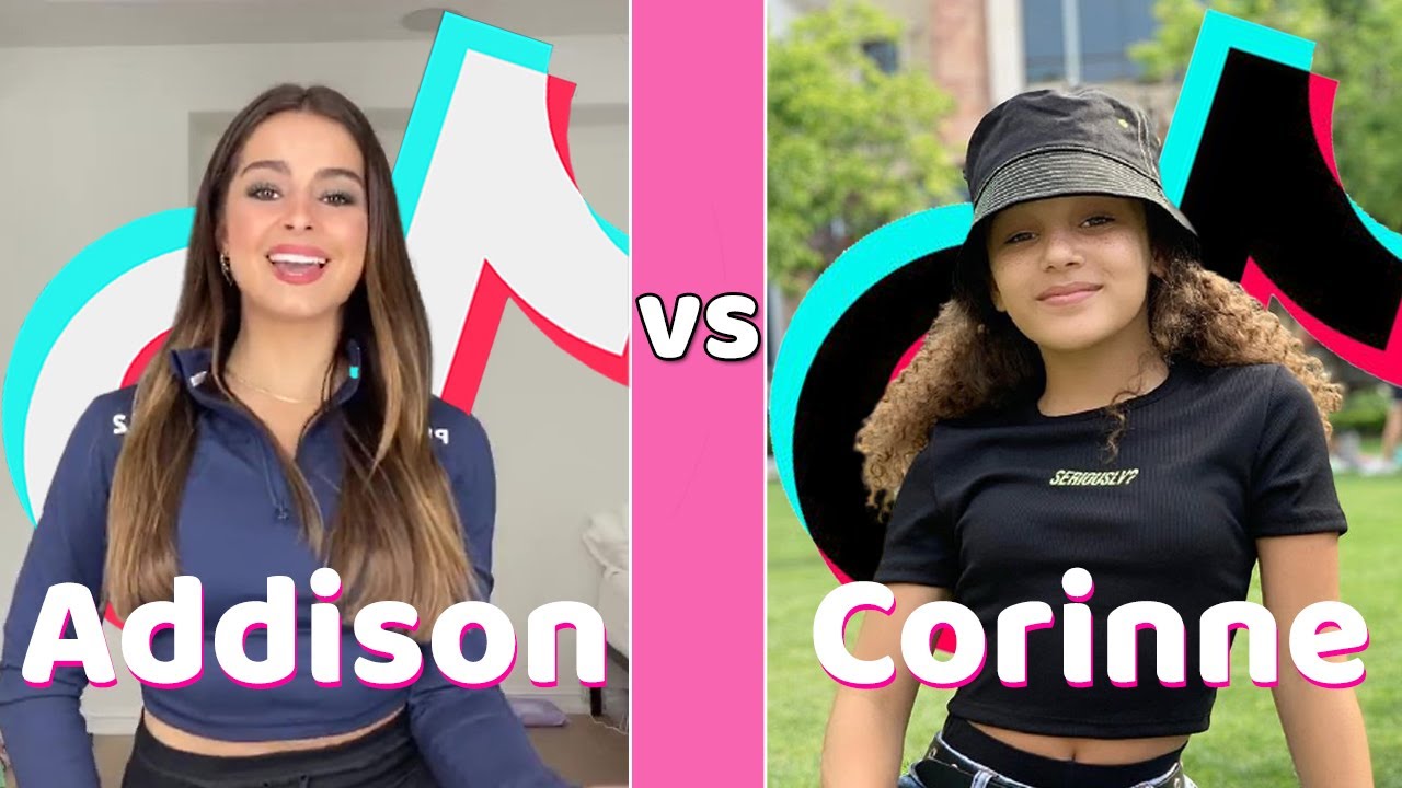 Addison Rae Vs Corinne Joy TikTok Dances Compilation 2020 - YouTube