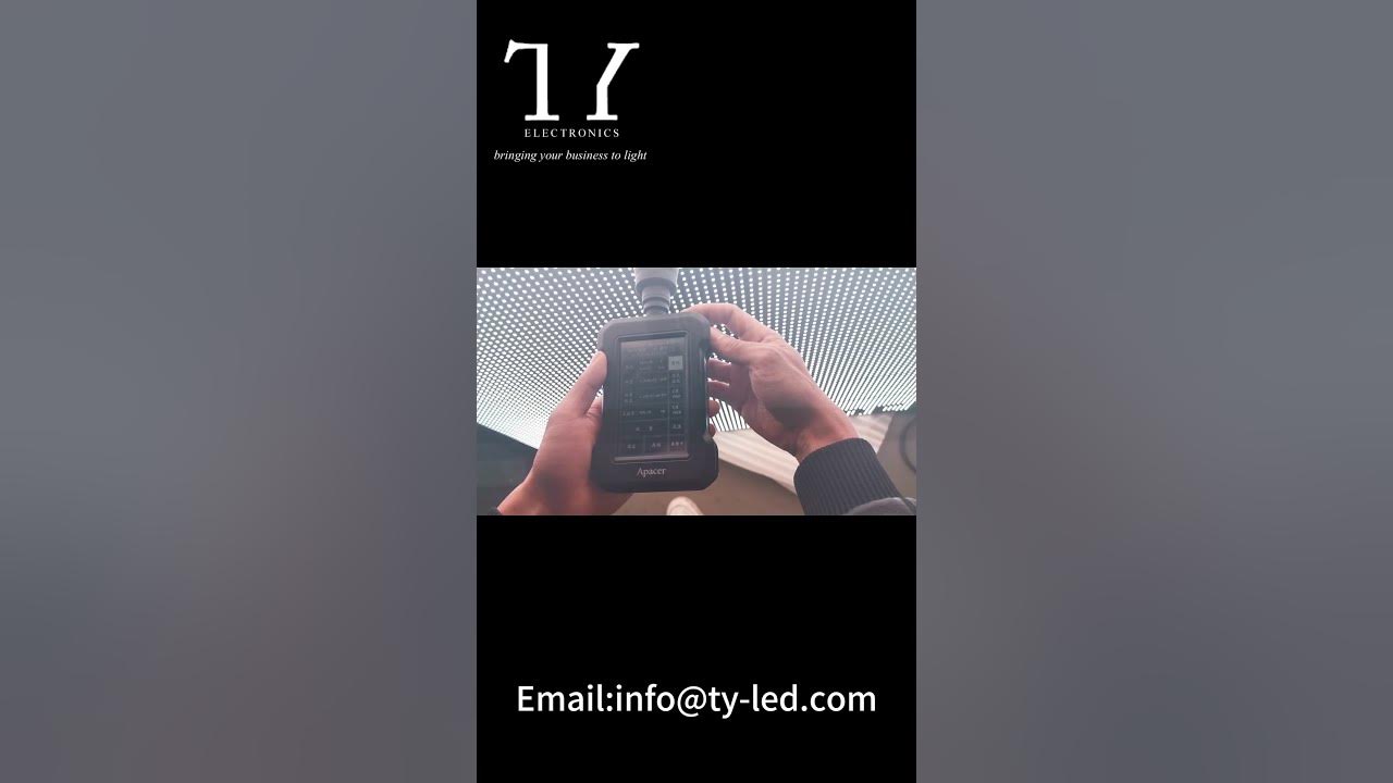 LED display test process-brightness detection#ledscreendisplay - YouTube