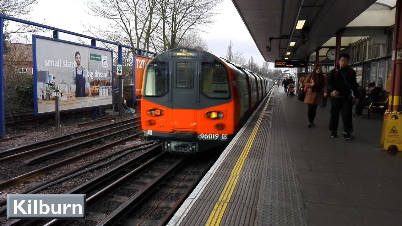 Kilburn | Jubilee line : London Underground ( 1996 Tube Stock ) - YouTube