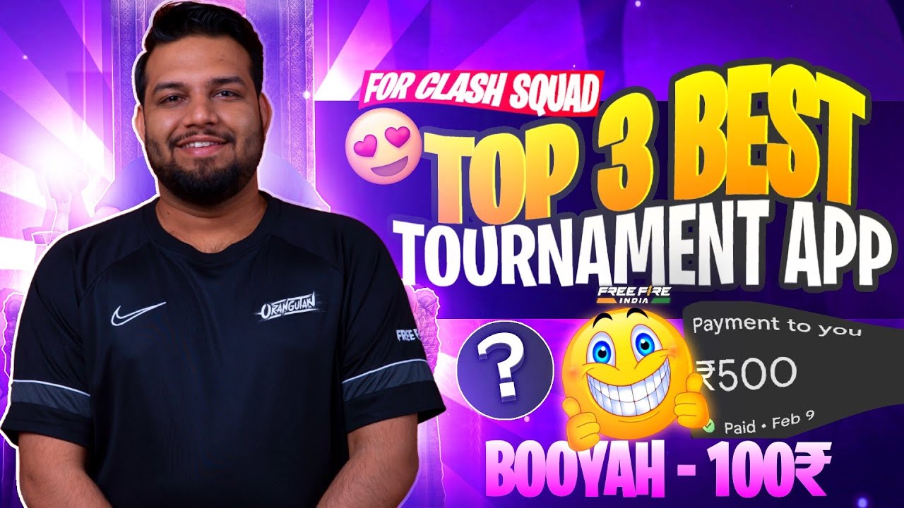 Top 3 Best Tournament Apps For Free Fire Clash Squad And Bgmi TDM 🤑 ...