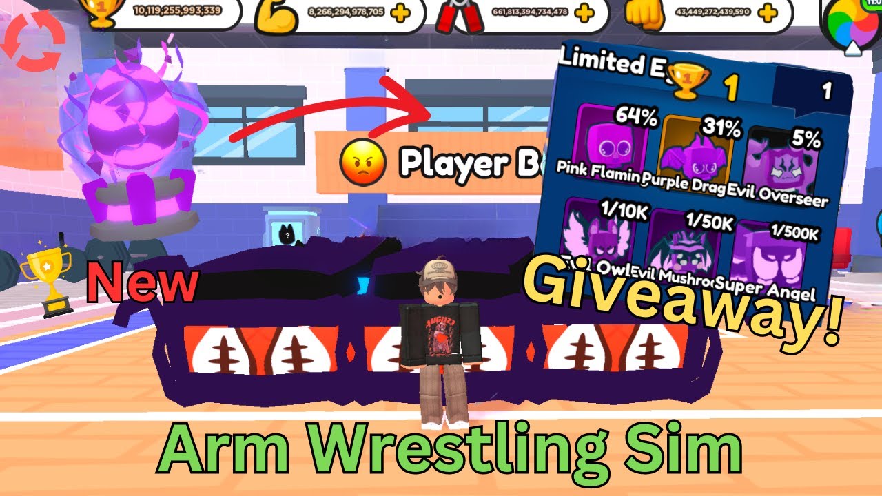 Arm Wrestling Simulator GIVEAWAY New LIMITED Egg! (LIVE 🔴) - YouTube