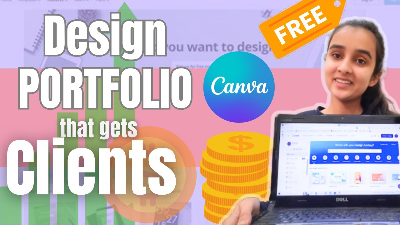 Design a PORTFOLIO website on CANVA | Beginner's Portfolio Guide | Part ...