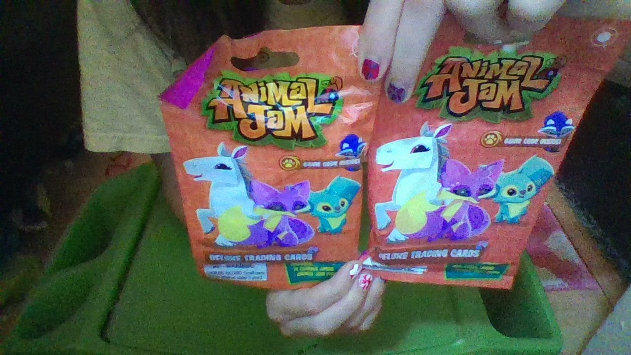 Unboxing Two Packs Of The Animal Jam Deluxe Trading Cards + 2 Figures ...