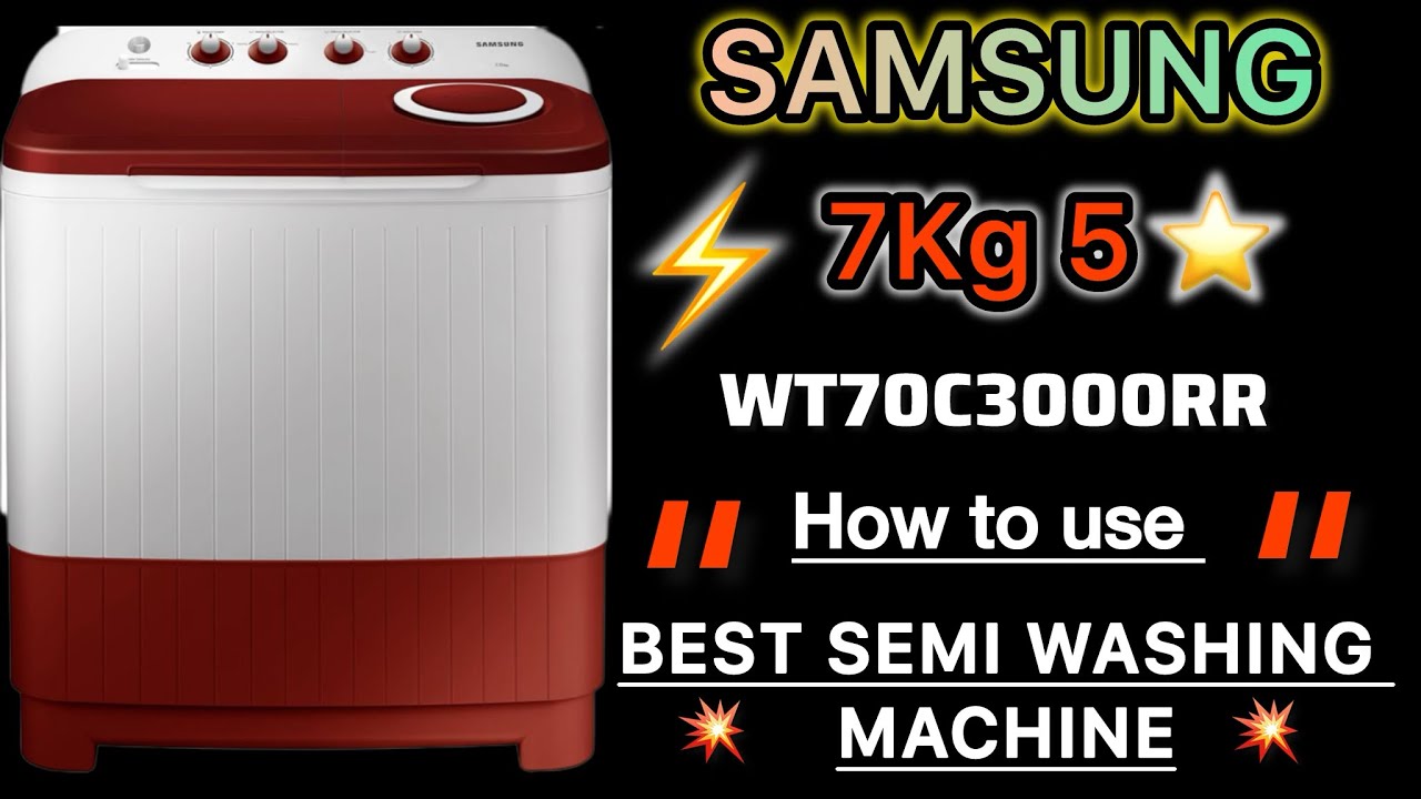 Samsung ⚡️7Kg semi automatic washing machine Review 2024|| Samsung 7kg ...