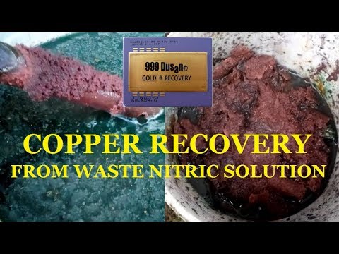 COPPER RECOVERY from waste Nitric solution! - YouTube