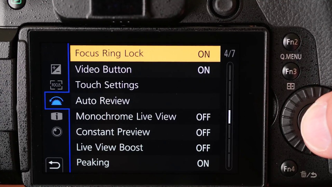 Focus Ring lock for the Lumix GH5, GH5s and G9 - YouTube