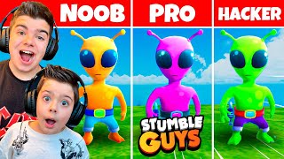 DE ALIEN NOOB A ALIEN HACKER!!! || STUMBLE GUYS | Doovi