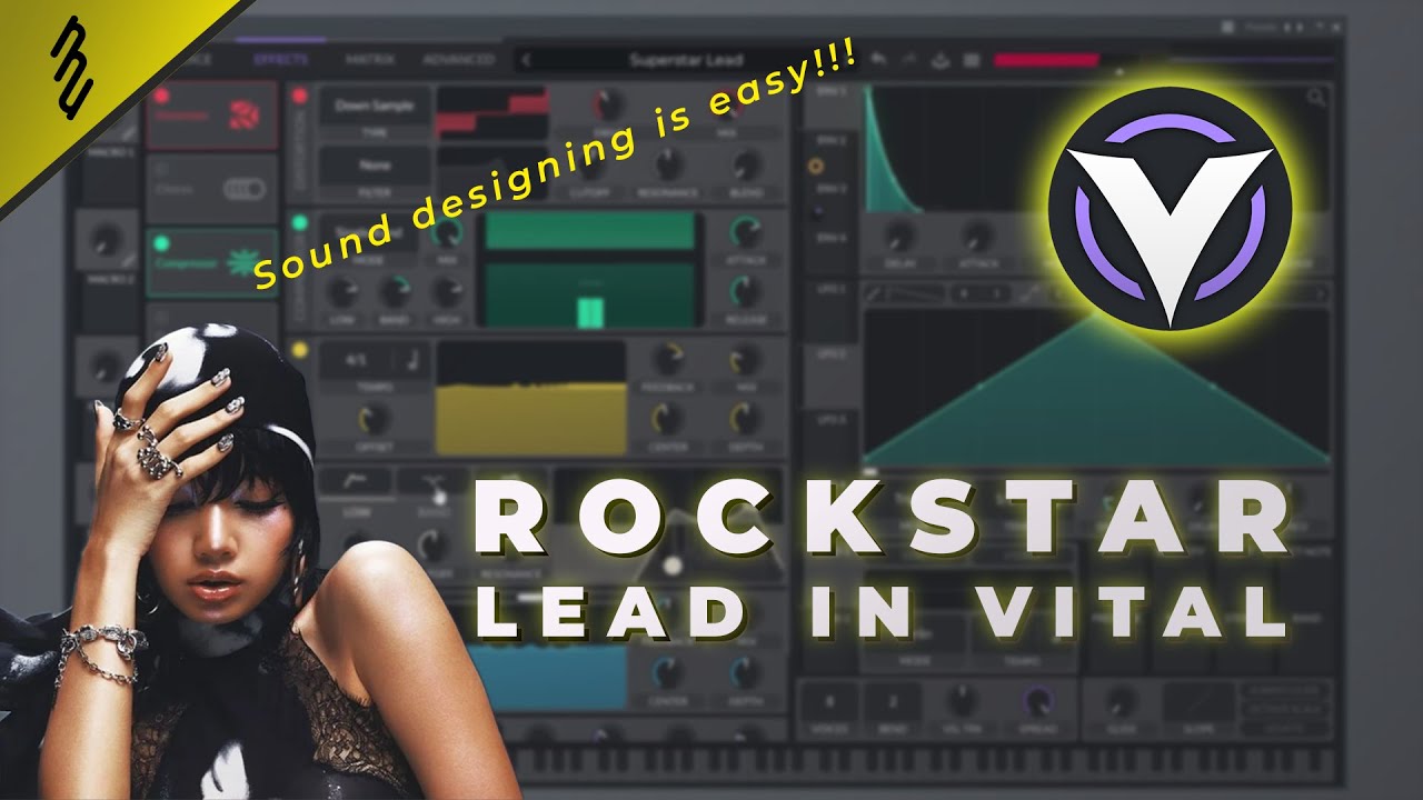 How to Make LISA "ROCKSTAR" Lead in VITAL VST | [Free Preset] - YouTube