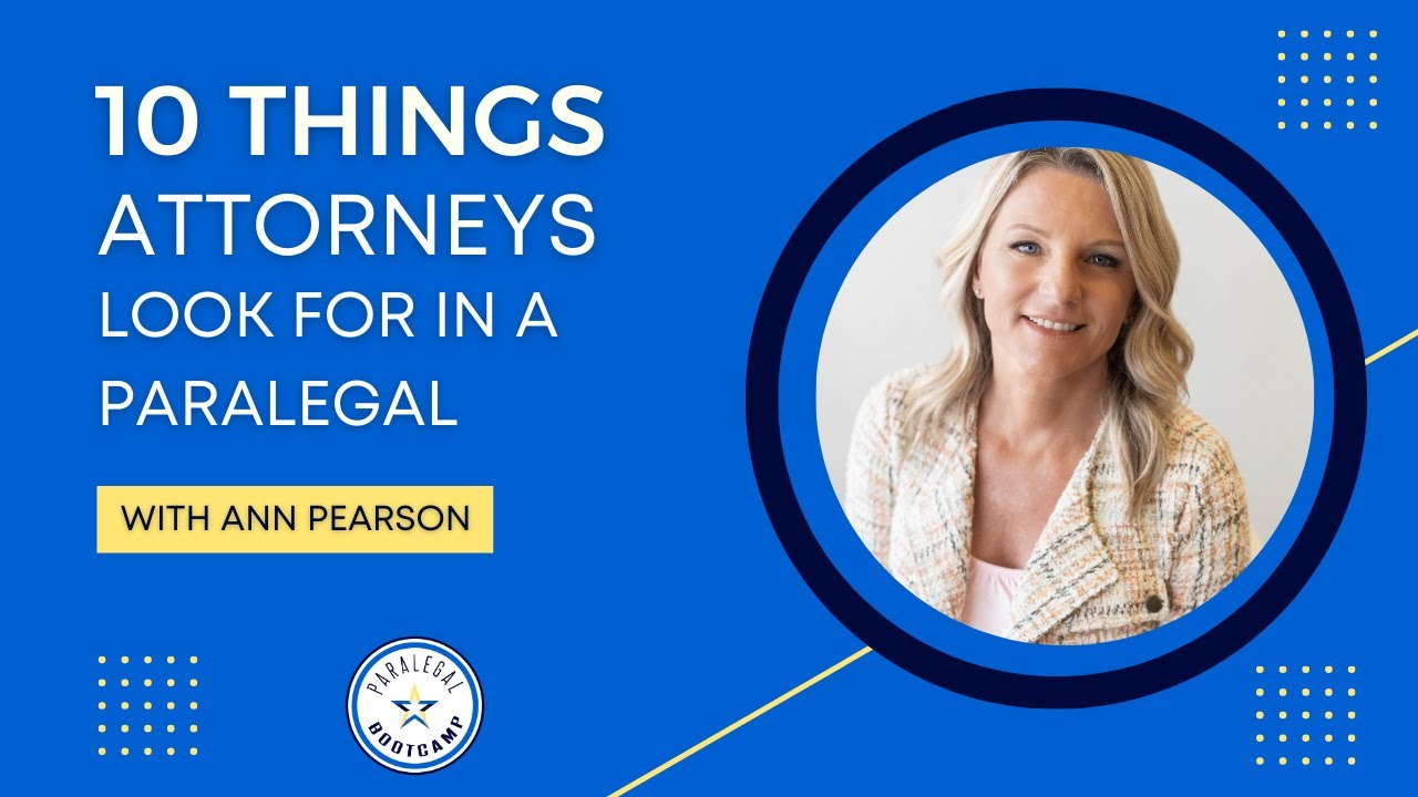 10 Paralegal Skills That Will Get You Noticed By Your Attorney! - YouTube