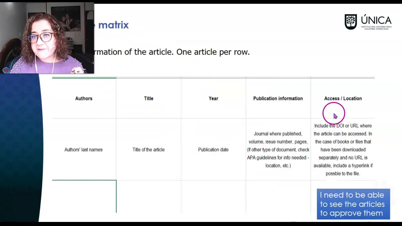 Literature review matrix - YouTube