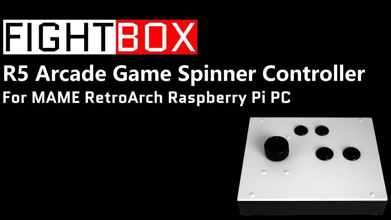 FightBox R5 USB Arcade Game Spinner Controller For MAME RetroArch ...