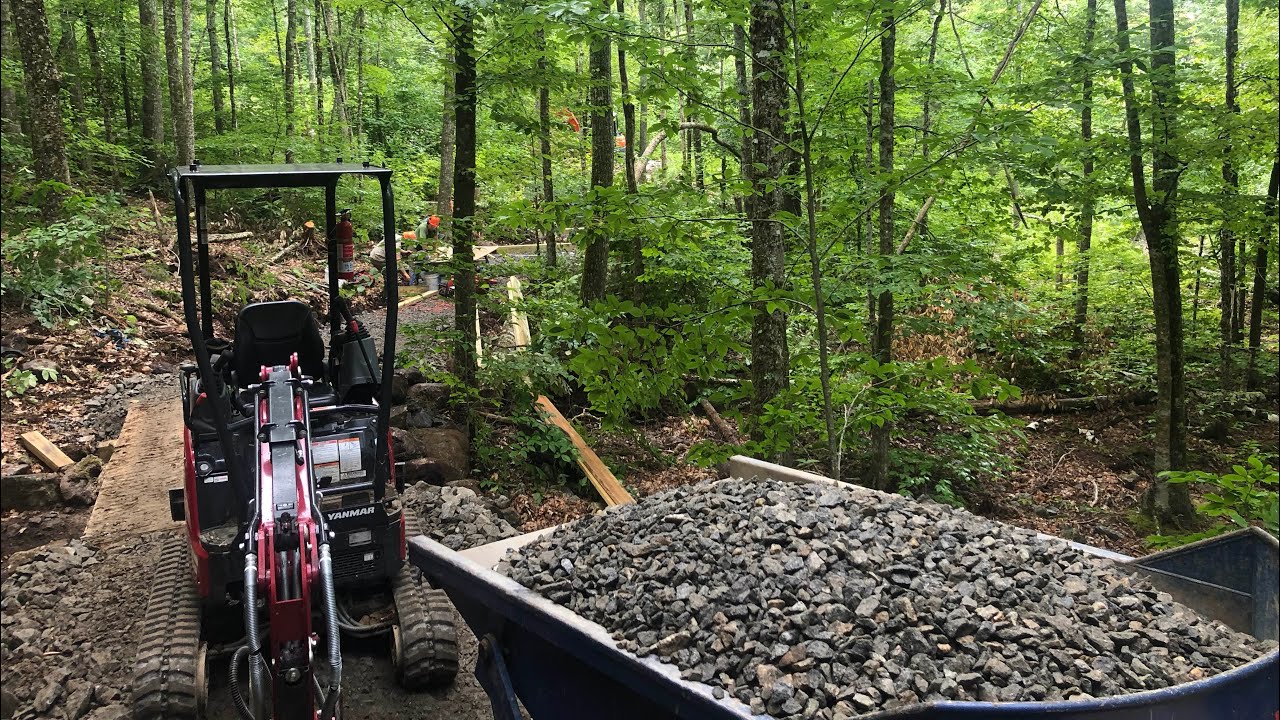Overview of machine built, multi use trail construction in Maine - YouTube