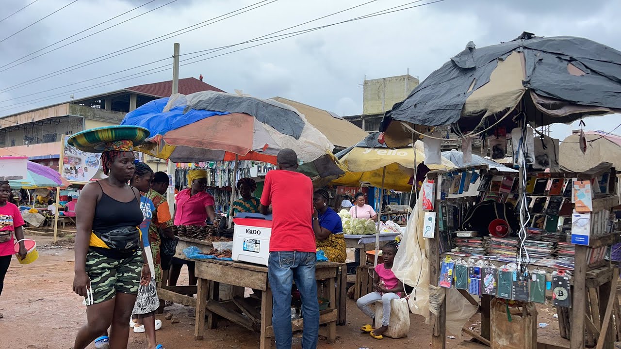 Liberia red light market - YouTube