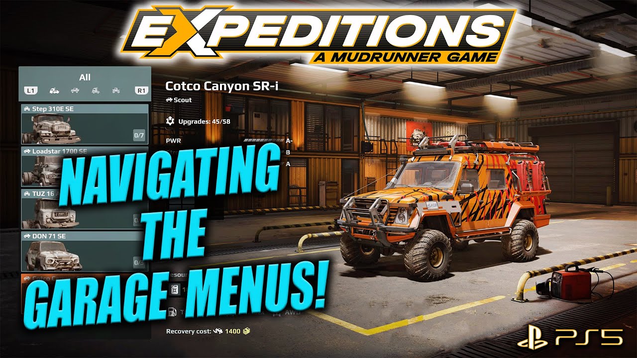 EXPEDITIONS: A MUDRUNNER GAME: USING NEW GARAGE MENUS!! | INFO SHARING ...
