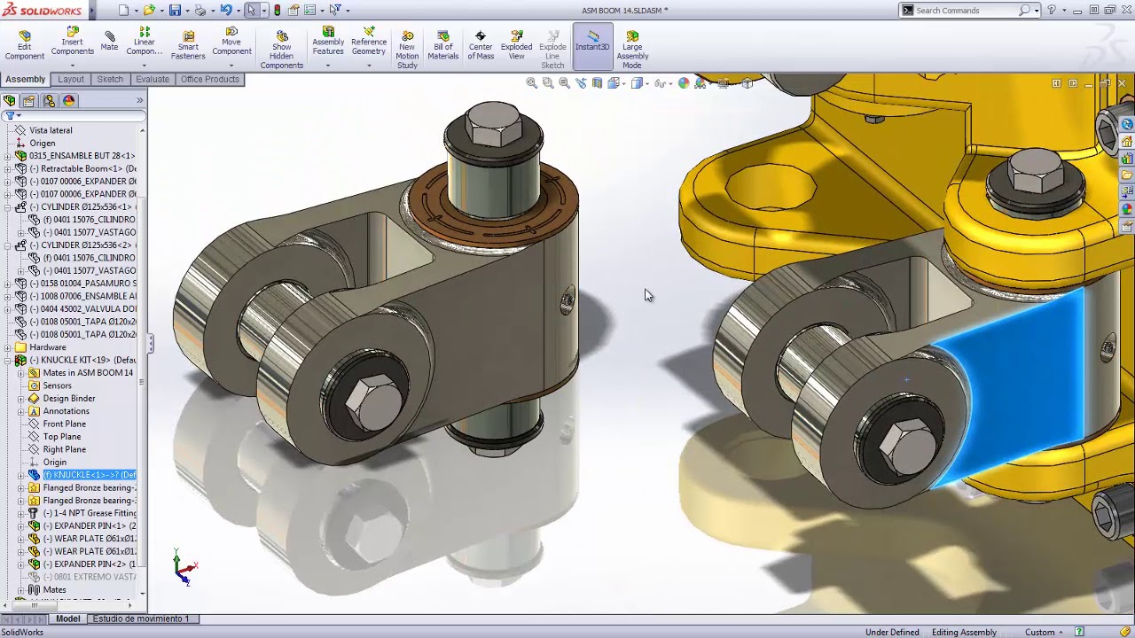 Izrada sklopova u SolidWorks softveru - II deo - YouTube