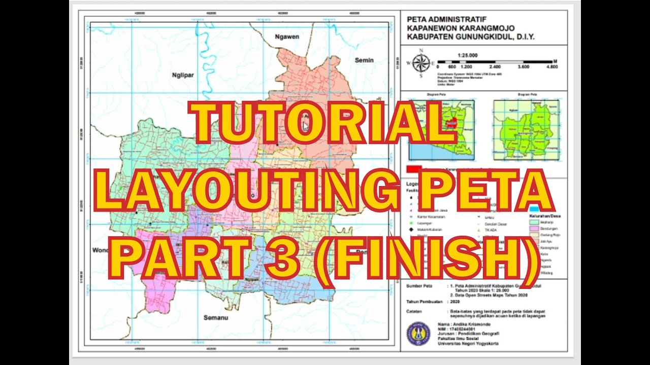 layouting peta administratif part 3 Finish - YouTube