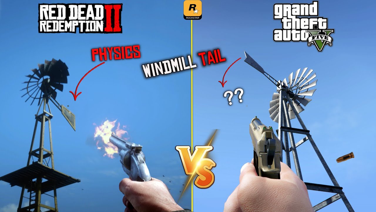 RDR- 2 VS GTA-5 | Same Developer Different Physics | Details and ...
