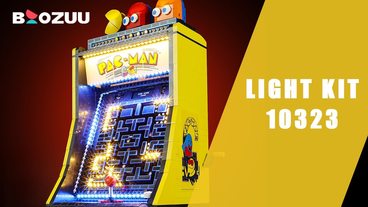 BOOZUU Light Kit for Lego PAC-MAN Arcade 10323 - YouTube