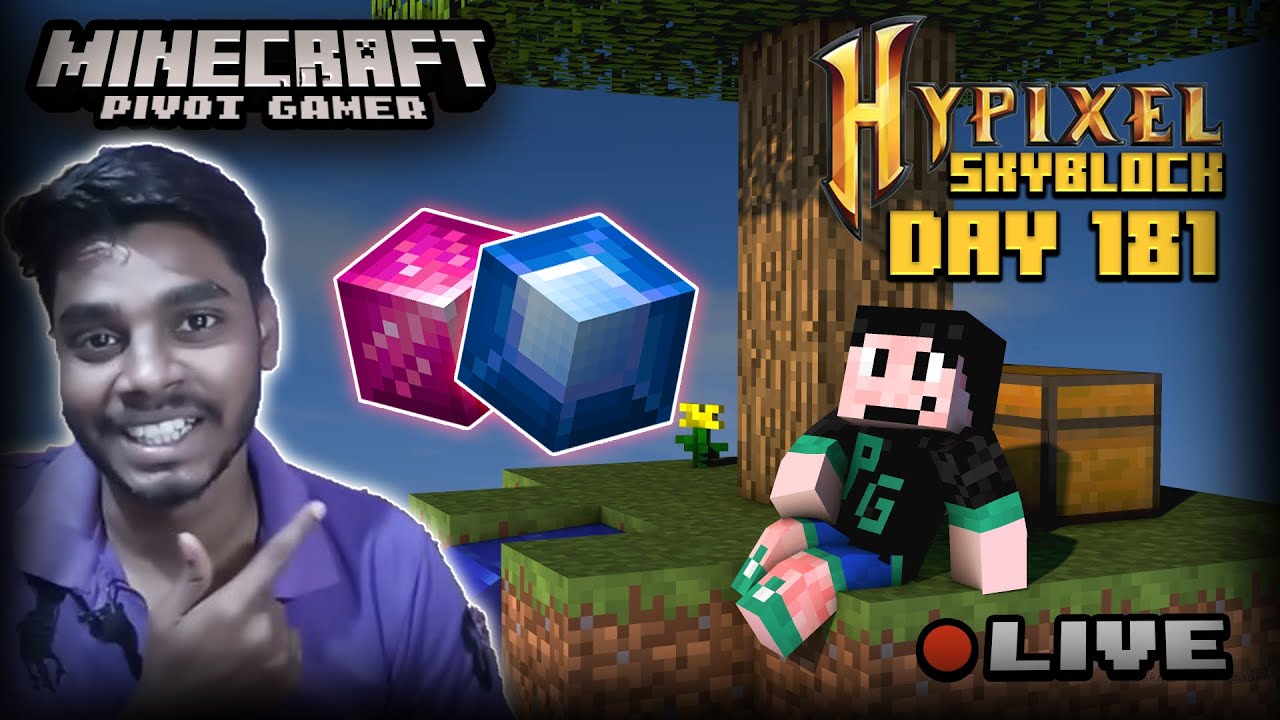 🔴80M Maxing Hyperion & Armor Perfect Gemstones | Minecraft Hypixel SkyBlock Day 181 | Live ...