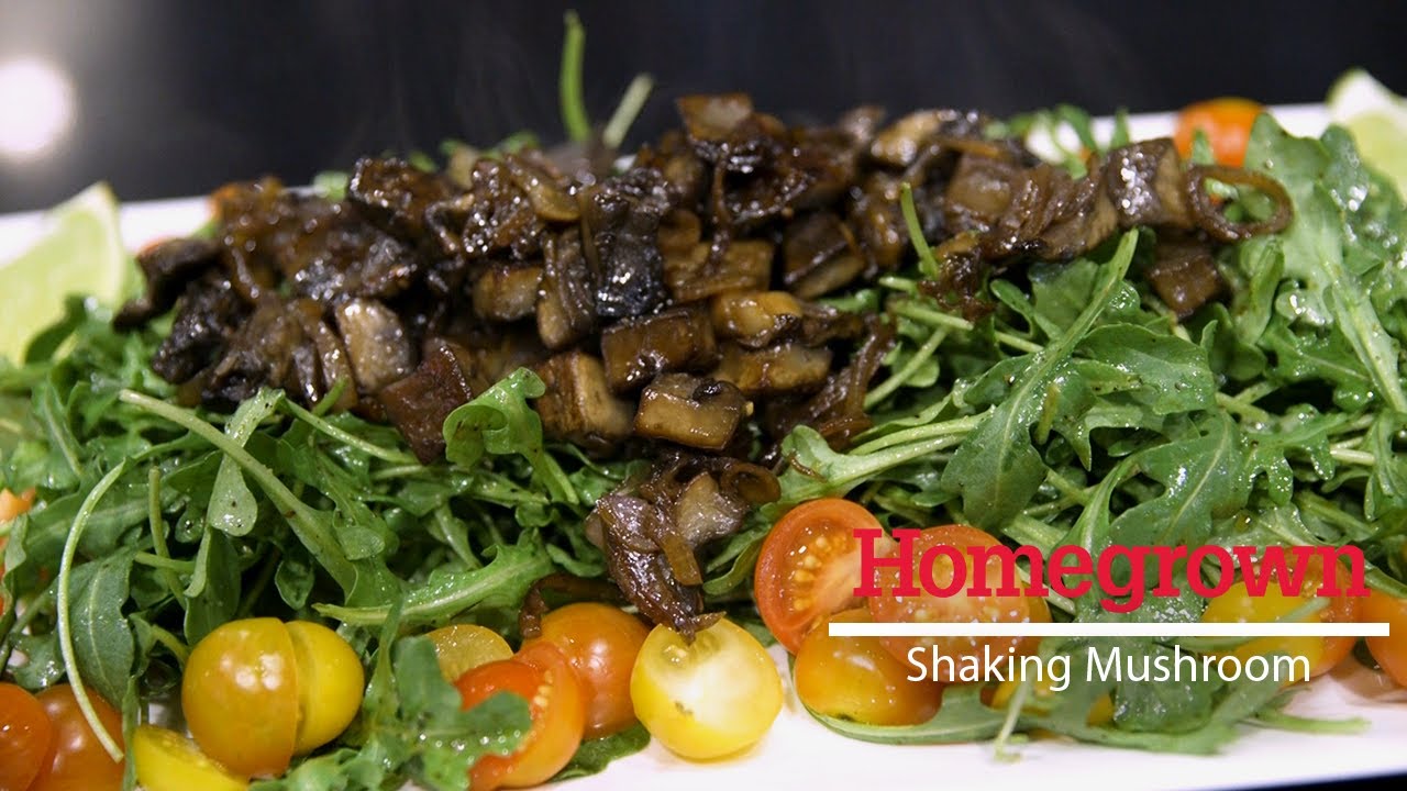 Homegrown | How to Make Shaking Mushroom - YouTube