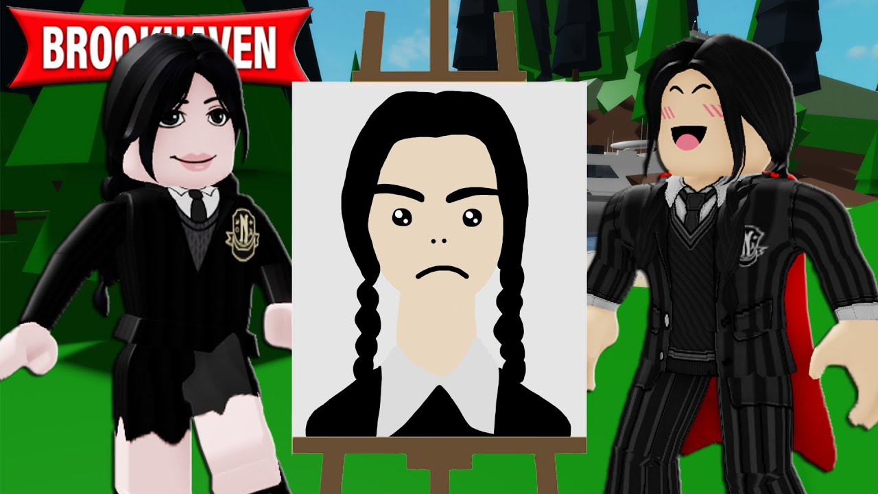 2 YOUTUBER MALEN WEDNESDAY in Roblox! - YouTube