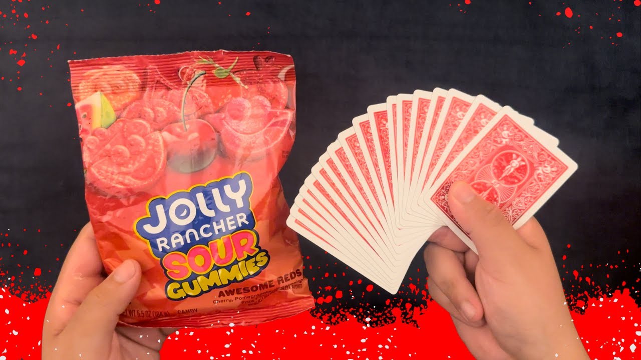NEW Just Reds Jolly Rancher Sour Gummies ~ Candy 'n' Solitaire ~ ASMR ...