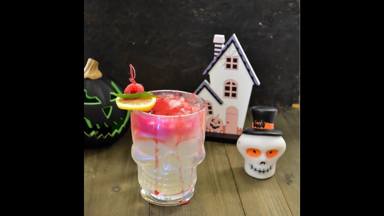 Spooky Raspberry Lemonade cocktail - YouTube