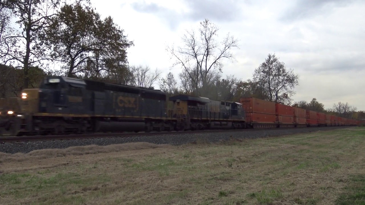 CSXT 8014 Eastbound Collinsville, IL - YouTube