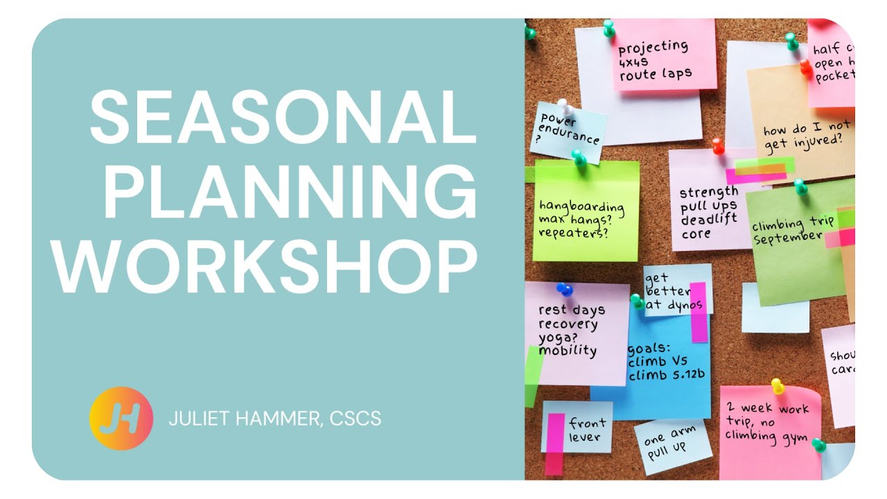Seasonal Planning Workshop - YouTube