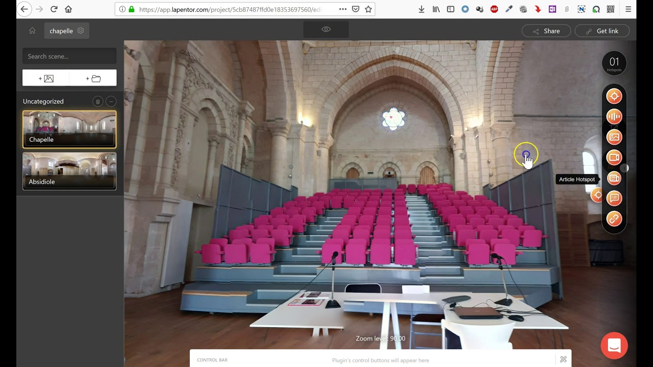 Créer une visite virtuelle avec Lapentor (Deuxième partie)) - YouTube
