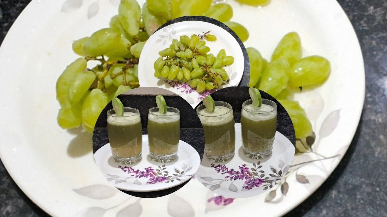 Delicious Aangur Juice | How to Make Fresh Grape Juice at Home | Easy ...