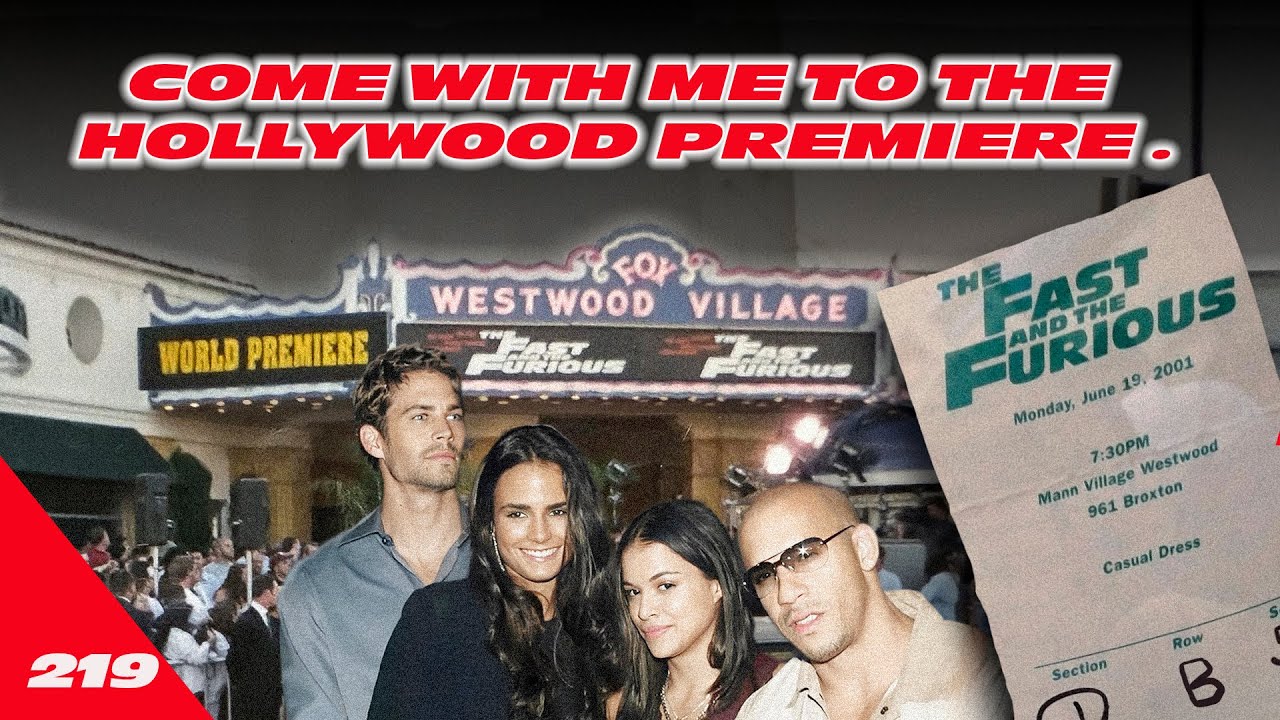 Come with me to the Hollywood Premiere of the first Fast & Furious ...