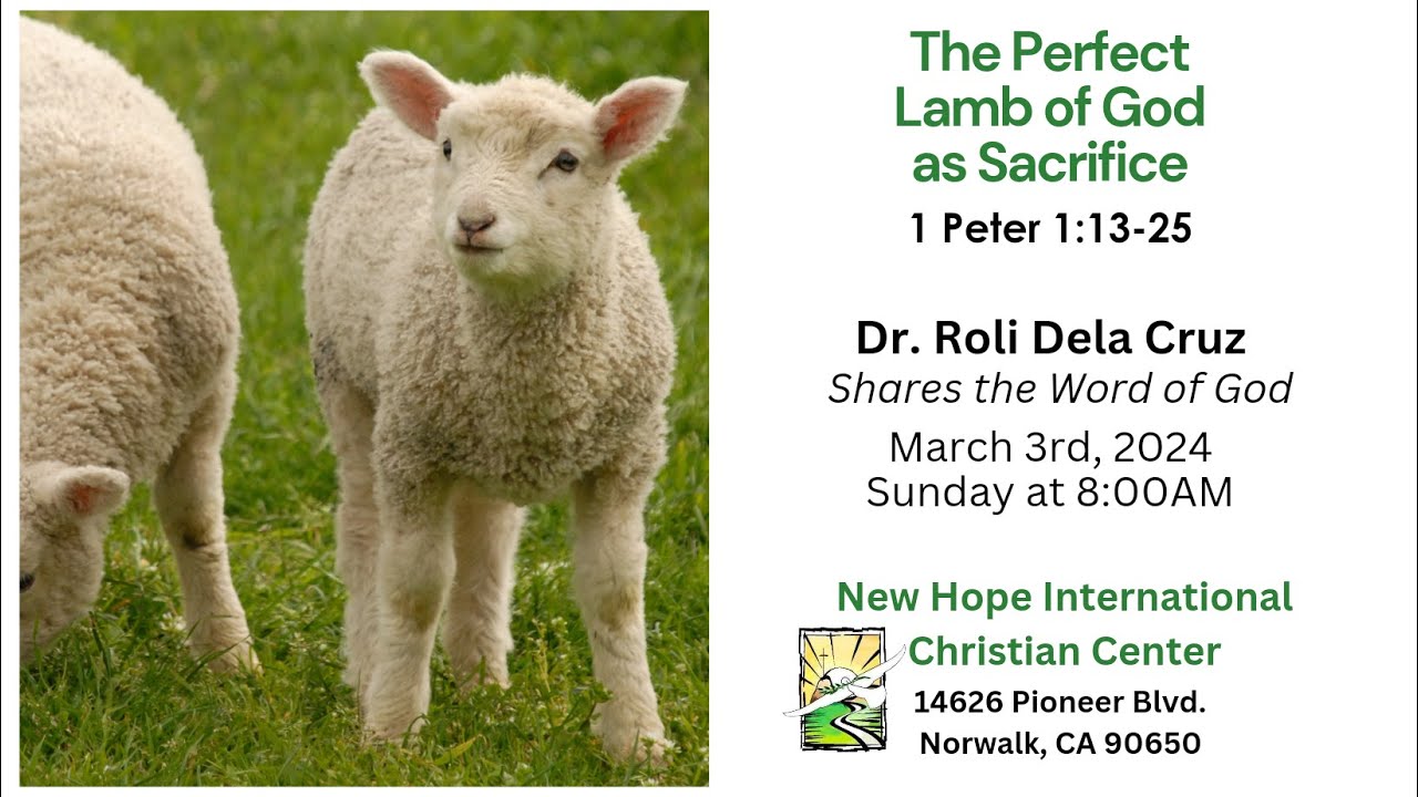 The Perfect Lamb of God as Sacrifice from Dr. Roli Dela Cruz - YouTube