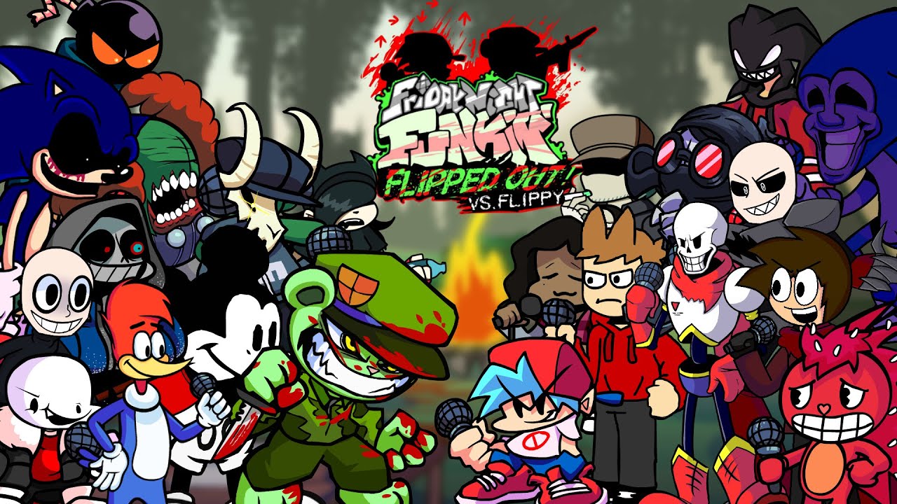 [FNF] VS. Flippy - SLAUGHTER (But Everyone Sings It) - YouTube