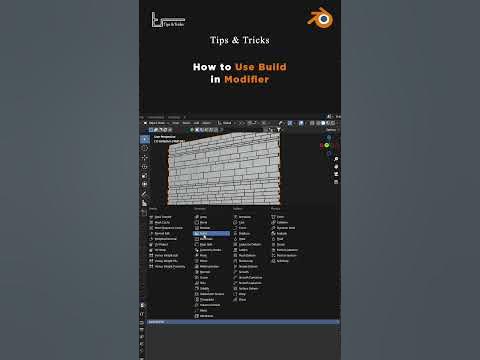 Secret to use Build in Modifier in blender - إزاي تعمل بيلد من ...
