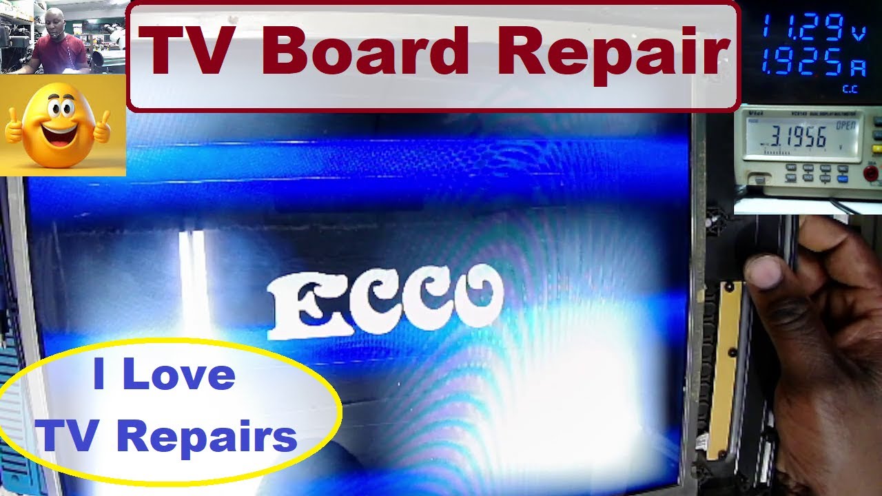 24 Inch Ecco LED TV Not Turning On--Board Modification and Repair ...