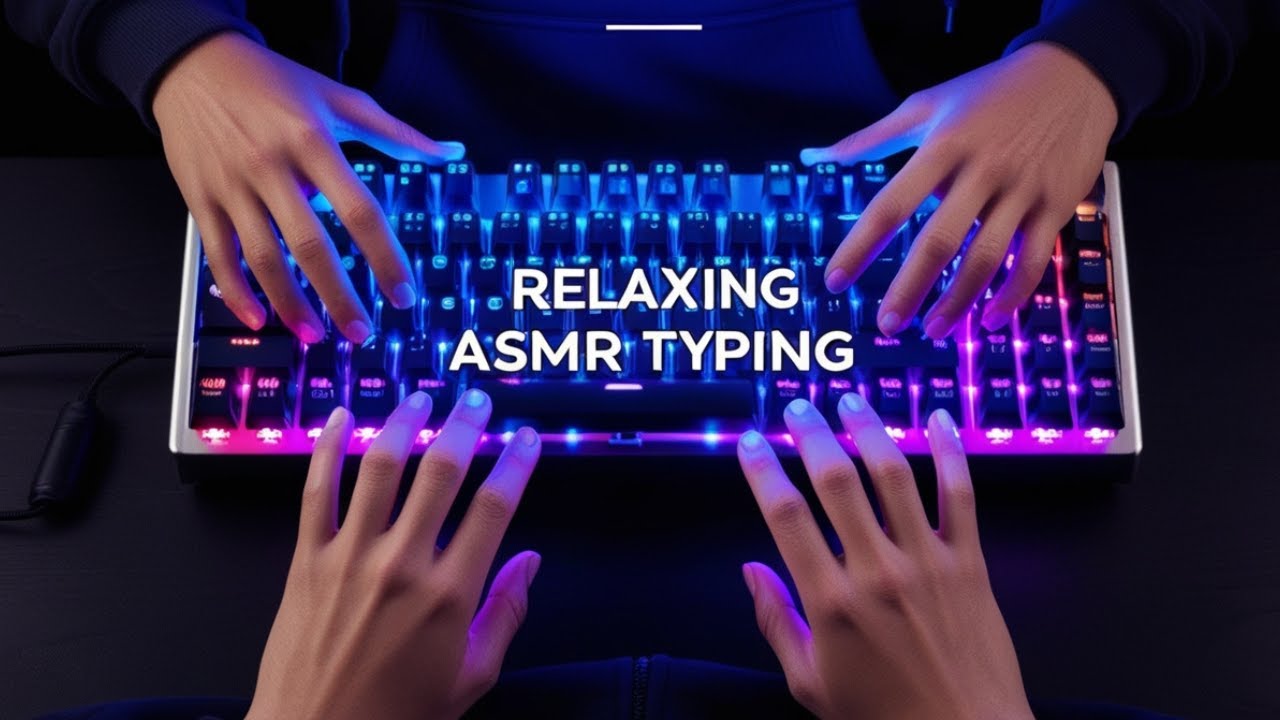 Ultimate ASMR Typing Experience: Glowing RGB Mechanical Keyboard for Deep Relaxation! - YouTube
