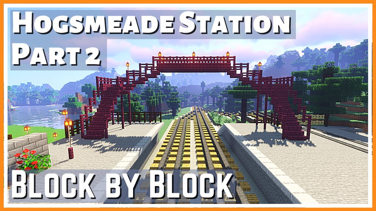 Hogsmeade Station Platform 2 and Footbridge in Minecraft - Tutorial ...