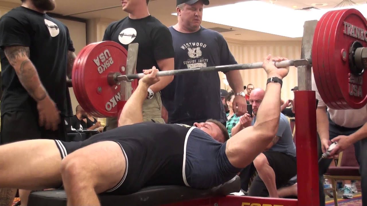 RAW Bench Press 540lbs 10-05-2013 Brandon Smith APF Southern States ...