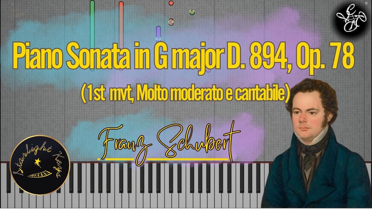 Piano Sonata in G major D. 894 (1st mvt, Molto moderato e cantabile ...