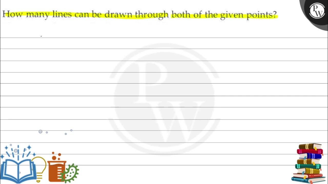 How many lines can be drawn through both of the given points? ए - YouTube