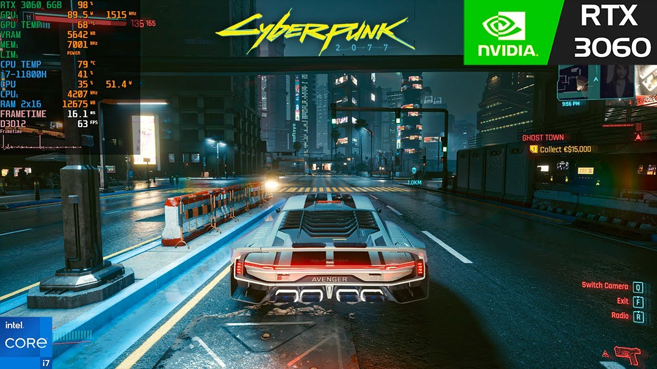 Cyberpunk 2077 High settings 1080p | RTX 3060 | i7 11800H - YouTube