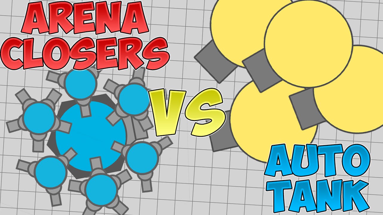 Diep.io #14 // UPDATE // AUTOTANK ARMY VS ARENA CLOSER // COVERING ...