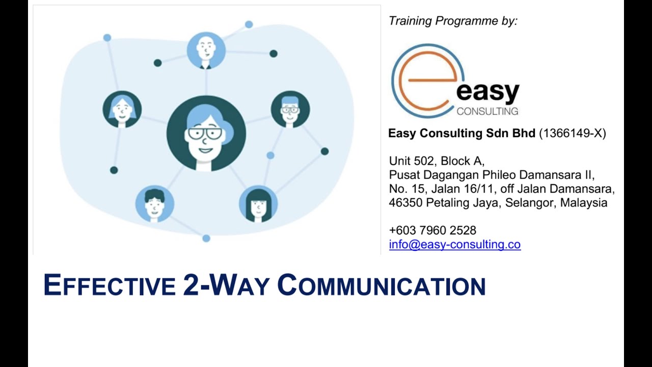 Effective 2 Way Communication by Wong Kar Men - YouTube