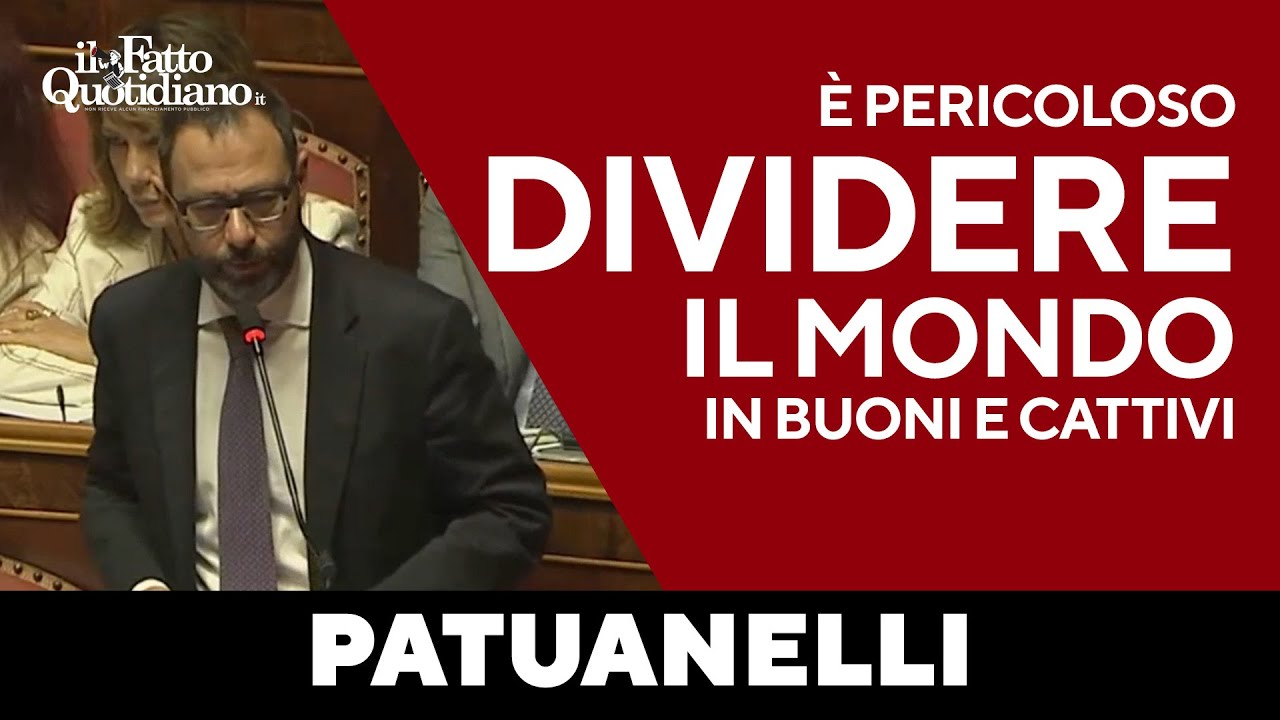 Patuanelli: "Dividere il mondo in buoni e cattivi è pericoloso. Dove ...