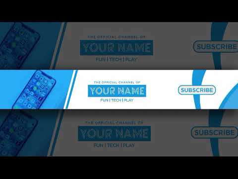 Free Tech Youtube banner template psd | Free youtube channel art - YouTube