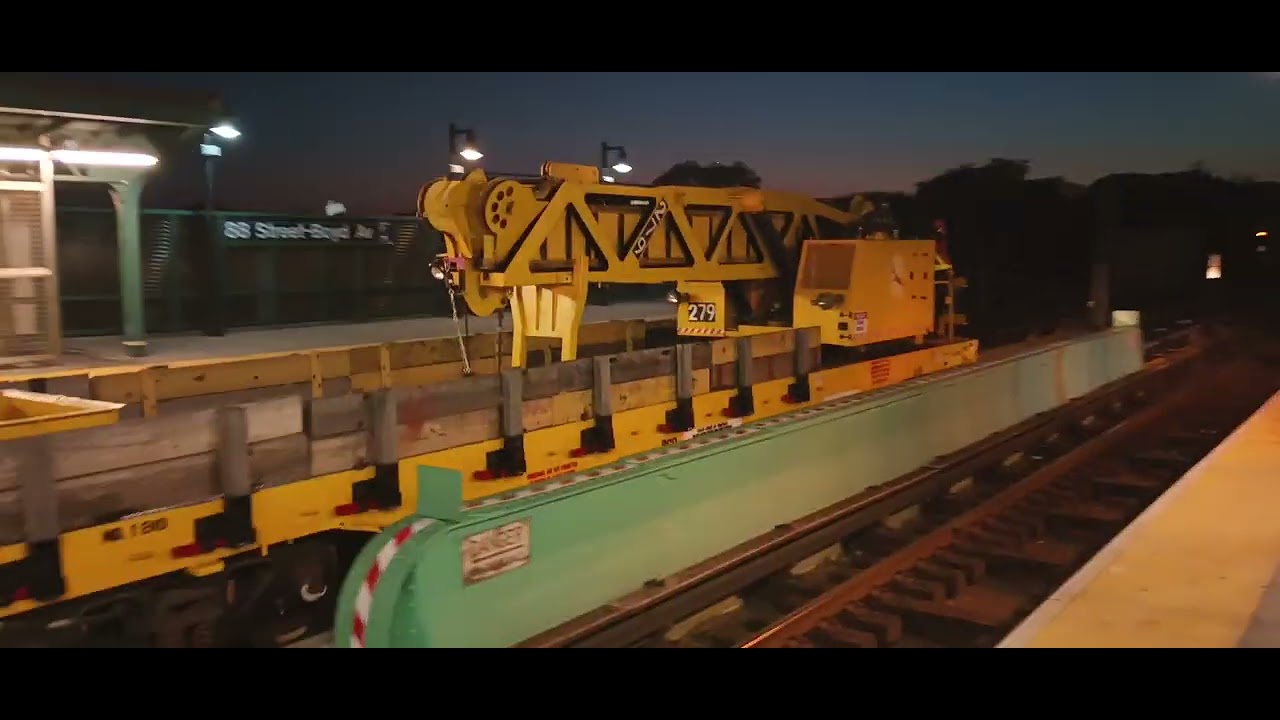 New York City up-close - NYCT utility train, November 19, 2023 - YouTube